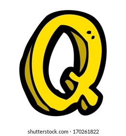 Cartoon Letter Q Stock Vector (Royalty Free) 170261822 | Shutterstock