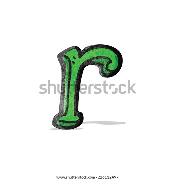 Cartoon Letter R Stock Vector (Royalty Free) 226112497 | Shutterstock