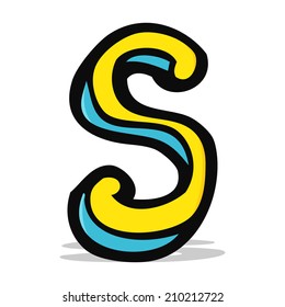 Cartoon Letter S Stock Vector (Royalty Free) 210212722 | Shutterstock