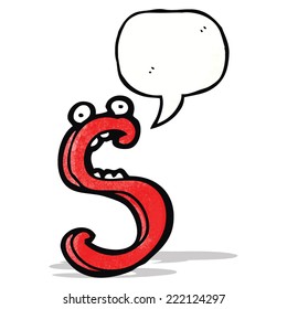 Cartoon Letter S Stock Vector (Royalty Free) 222124297
