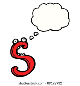 Cartoon Letter S Stock Vector (Royalty Free) 89192932 | Shutterstock