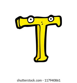 Cartoon Letter T Stock Vector (Royalty Free) 117940861 | Shutterstock