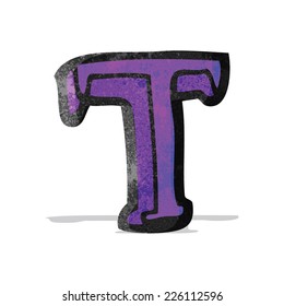 Cartoon Letter T Stock Vector (Royalty Free) 226112596