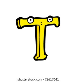 Cartoon Letter T Stock Vector (Royalty Free) 72617641