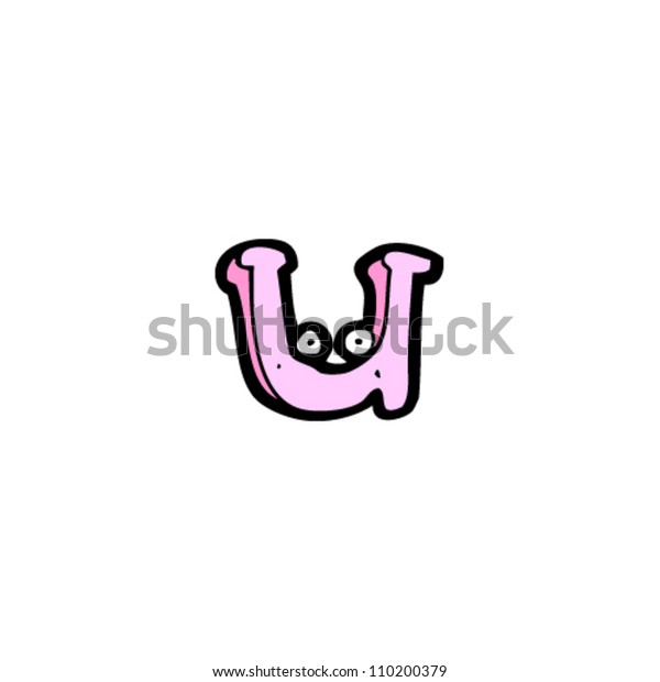 Cartoon Letter U Stock Vector (Royalty Free) 110200379 | Shutterstock