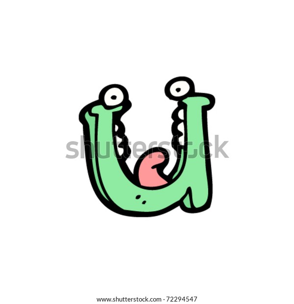 Cartoon Letter U Stock Vector (Royalty Free) 72294547 | Shutterstock