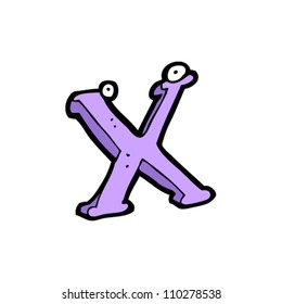 Cartoon Letter X Stock Vector (Royalty Free) 110278538 | Shutterstock