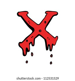 Cartoon Letter X Stock Vector (Royalty Free) 112531529 | Shutterstock
