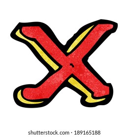 Cartoon Letter X Stock Vector (Royalty Free) 189165188 | Shutterstock
