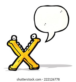 Cartoon Letter X Character Stock Illustration 103193153