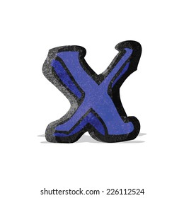 Cartoon Letter X Stock Vector (Royalty Free) 226112524 | Shutterstock