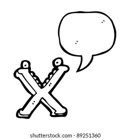 Cartoon Letter X Stock Vector (Royalty Free) 89251360 | Shutterstock