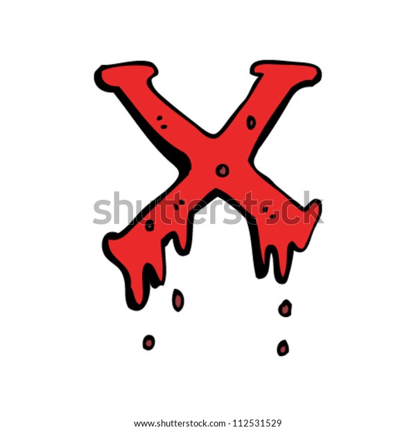Cartoon Letter X Stock Vector (Royalty Free) 112531529 | Shutterstock