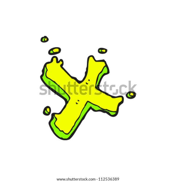 Cartoon Letter X Stock Vector (Royalty Free) 112536389 | Shutterstock