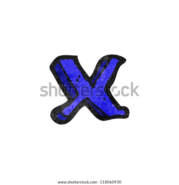 Cartoon Letter X Stock Vector (Royalty Free) 118060930 | Shutterstock
