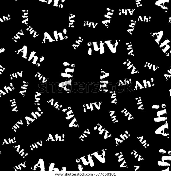 Cartoon Lettering Ah Sketch Text Sound Stock Vector (Royalty Free ...