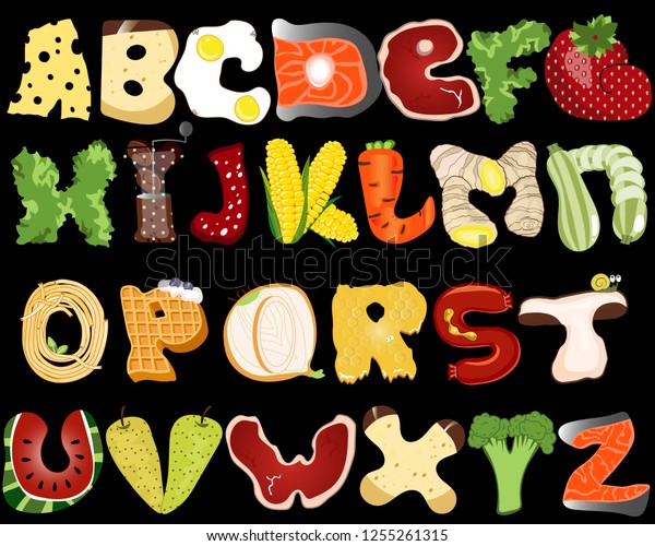 Cartoon Letters Stylized Vector Cute Alphabet: Vector có sẵn (miễn phí ...