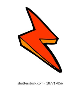 Cartoon Lightning Bolt Symbol Stock Vector (Royalty Free) 187717856 ...