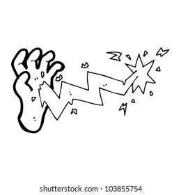 Cartoon Lightning Hand Stock Vector (Royalty Free) 103855754 | Shutterstock