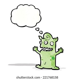 Cartoon Little Alien Monster Stock Vector (Royalty Free) 221768158 ...