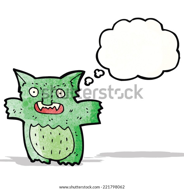 Cartoon Little Gremlin Stock Vector (Royalty Free) 221798062