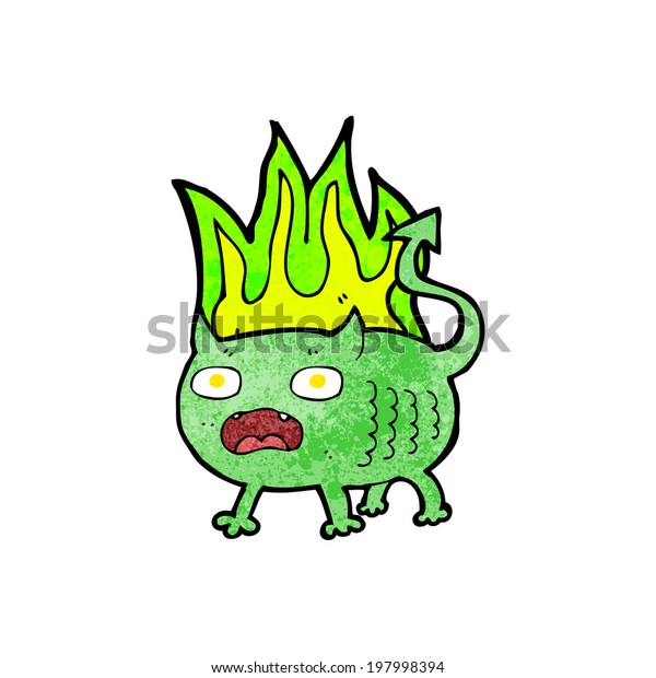 Cartoon Little Imp Stock Vector (Royalty Free) 197998394 | Shutterstock
