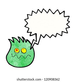 Cartoon Little Monster Shouting Stock Vector (Royalty Free) 120908362 ...