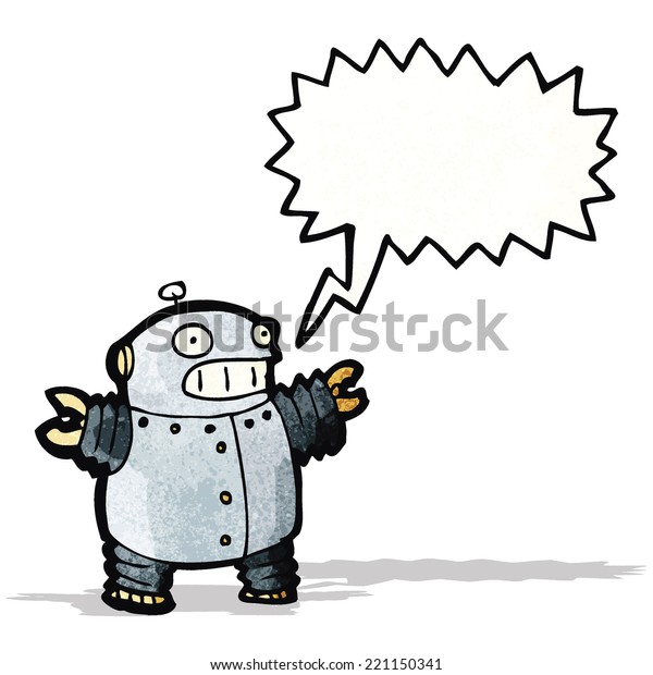 Cartoon Little Robot Stock Vector (Royalty Free) 221150341 | Shutterstock