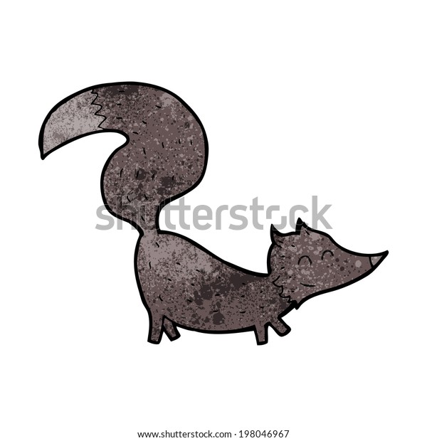 Cartoon Little Wolf Cub Stock Vector (Royalty Free) 198046967 ...