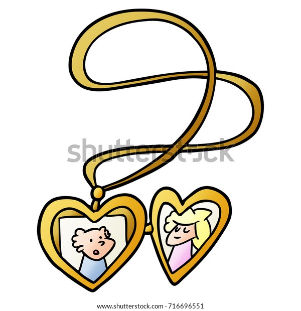Cartoon Locket Photographs Stock Vector (Royalty Free) 716696551 ...