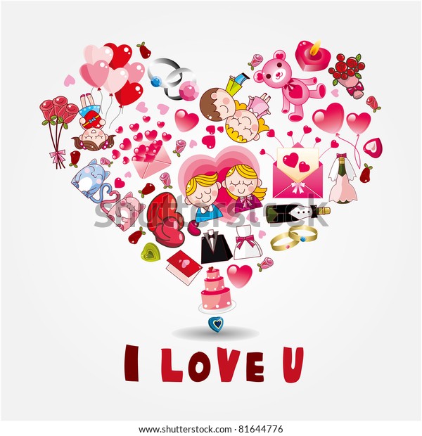 cartoon love card