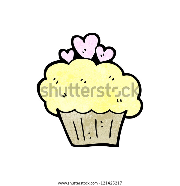 Cartoon Love Muffin Stock Vector (Royalty Free) 121425217 | Shutterstock