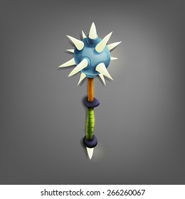 Cartoon Mace Vector Illustration Stock Vector (Royalty Free) 266260067 ...