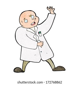Cartoon Mad Scientist Stock Vector (Royalty Free) 203577082