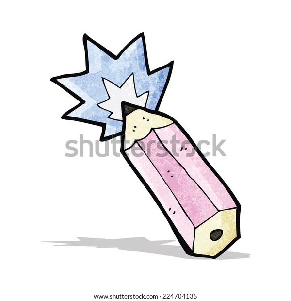 Cartoon Magic Pencil Stock Vector (Royalty Free) 224704135 | Shutterstock