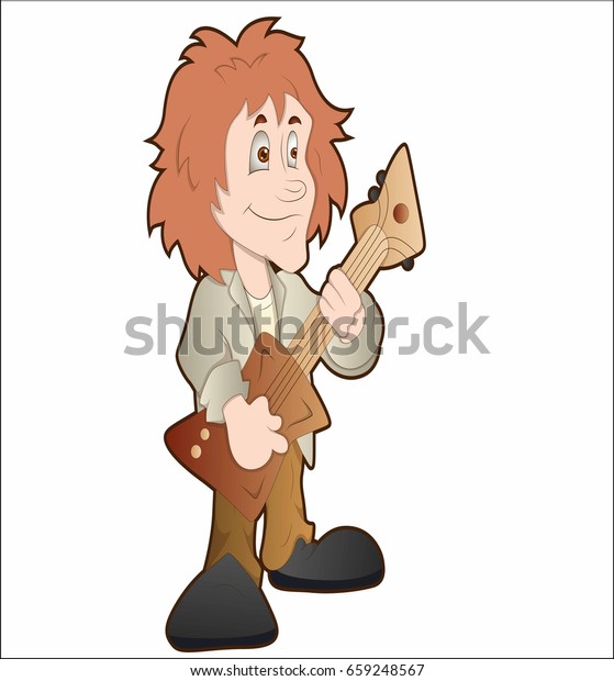 Cartoon Male Singer Stock Vector (Royalty Free) 659248567 | Shutterstock