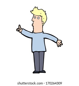 Cartoon Man Advising Caution Stock Vector (Royalty Free) 170264309 ...