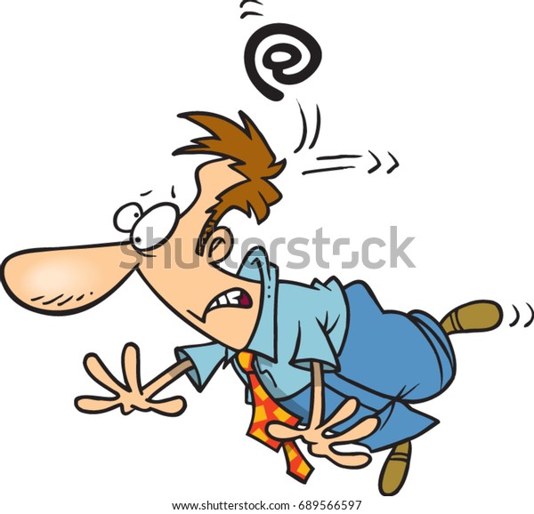 Cartoon Man Being Hit On Head 库存矢量图（免版税）689566597 | Shutterstock