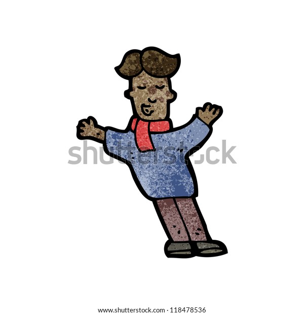 Cartoon Man Blowing Wind Stock Vector (Royalty Free) 118478536 ...