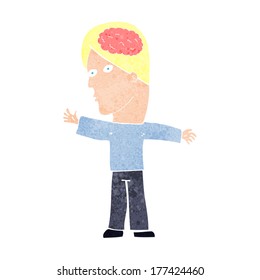 Cartoon Man Big Brain Stock Illustration 179973434 | Shutterstock