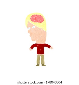 Cartoon Man Brain Symbol Stock Vector (Royalty Free) 178043804 ...