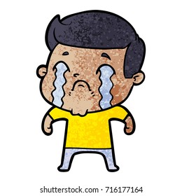 Cartoon Man Crying Stock Vector (Royalty Free) 716177164 | Shutterstock