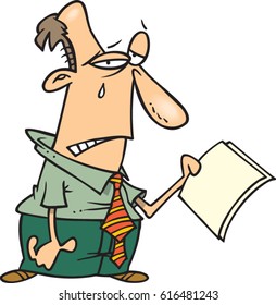 Cartoon Man Crying Over Paperwork: เวกเตอร์สต็อก (ปลอดค่าลิขสิทธิ์ ...