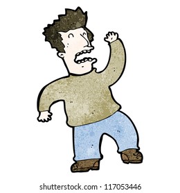 Cartoon Man Dancing Crazy Stock Vector (Royalty Free) 117053446 ...