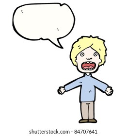 Cartoon Man Describing Something Stock Vector (Royalty Free) 84707641