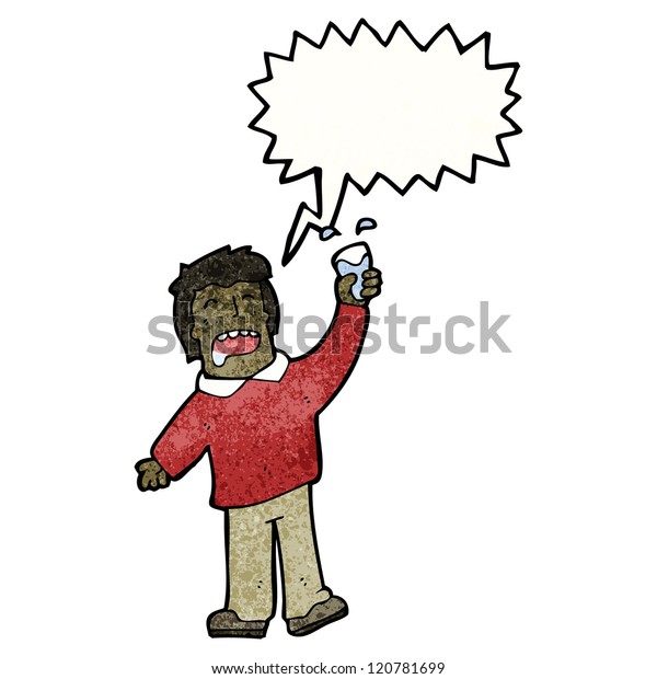 Cartoon Man Drinking Water Stock Vector (Royalty Free) 120781699 ...
