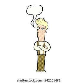 Cartoon Man Folded Arms Stock Vector (Royalty Free) 242165491 ...