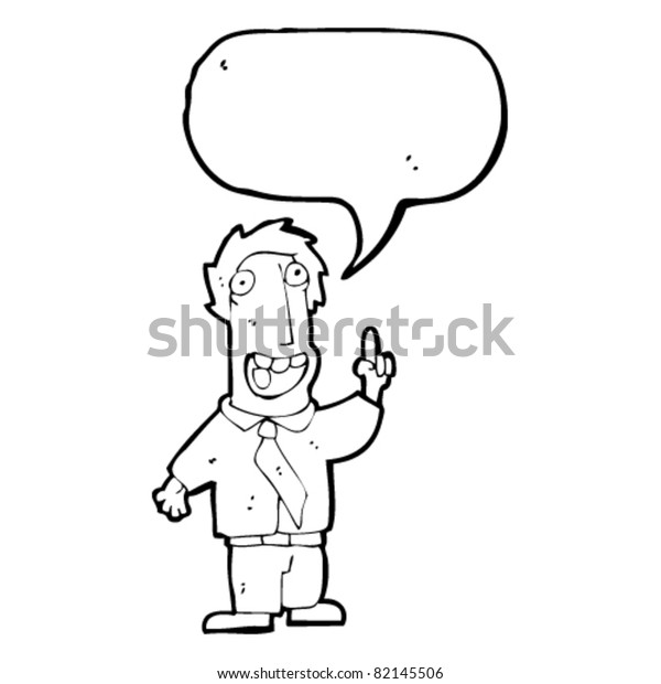 Cartoon Man Giving Speech Stock Vector (Royalty Free) 82145506 ...