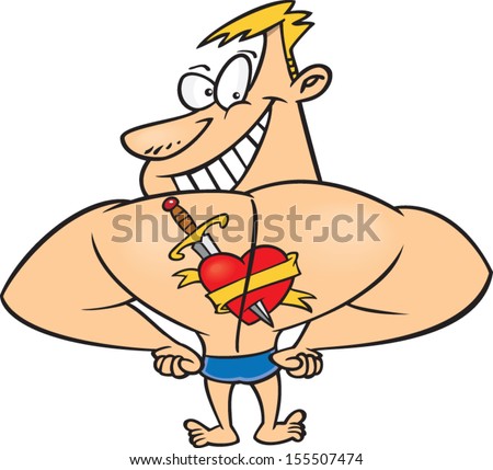 Buff Man Drawing | Free download on ClipArtMag