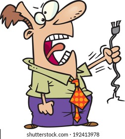 Vektor Stok Vector Illustration Cartoon Man Laughing Really (Tanpa ...